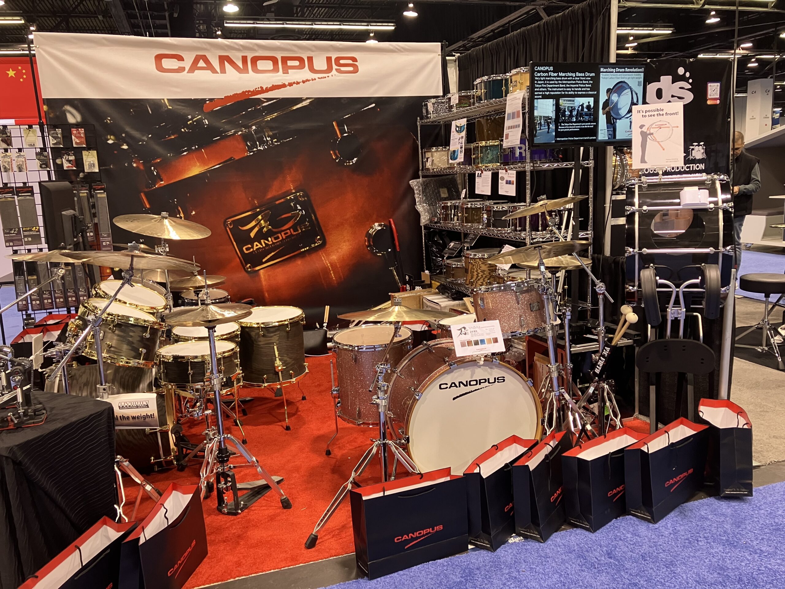 Namm Show Photos - Canopus Drums